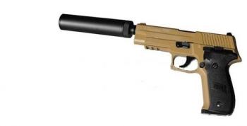 SIG P226 TAN + SILENCIEUX KJW /// ARSENAL AIRSOFT